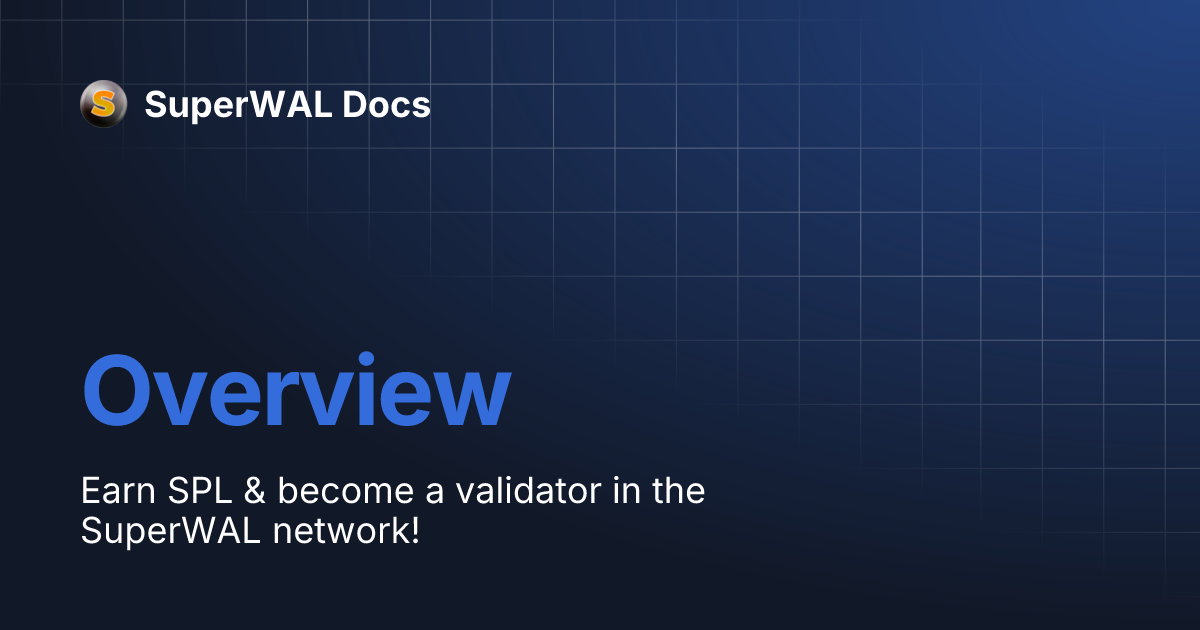 Overview | SuperWAL Docs